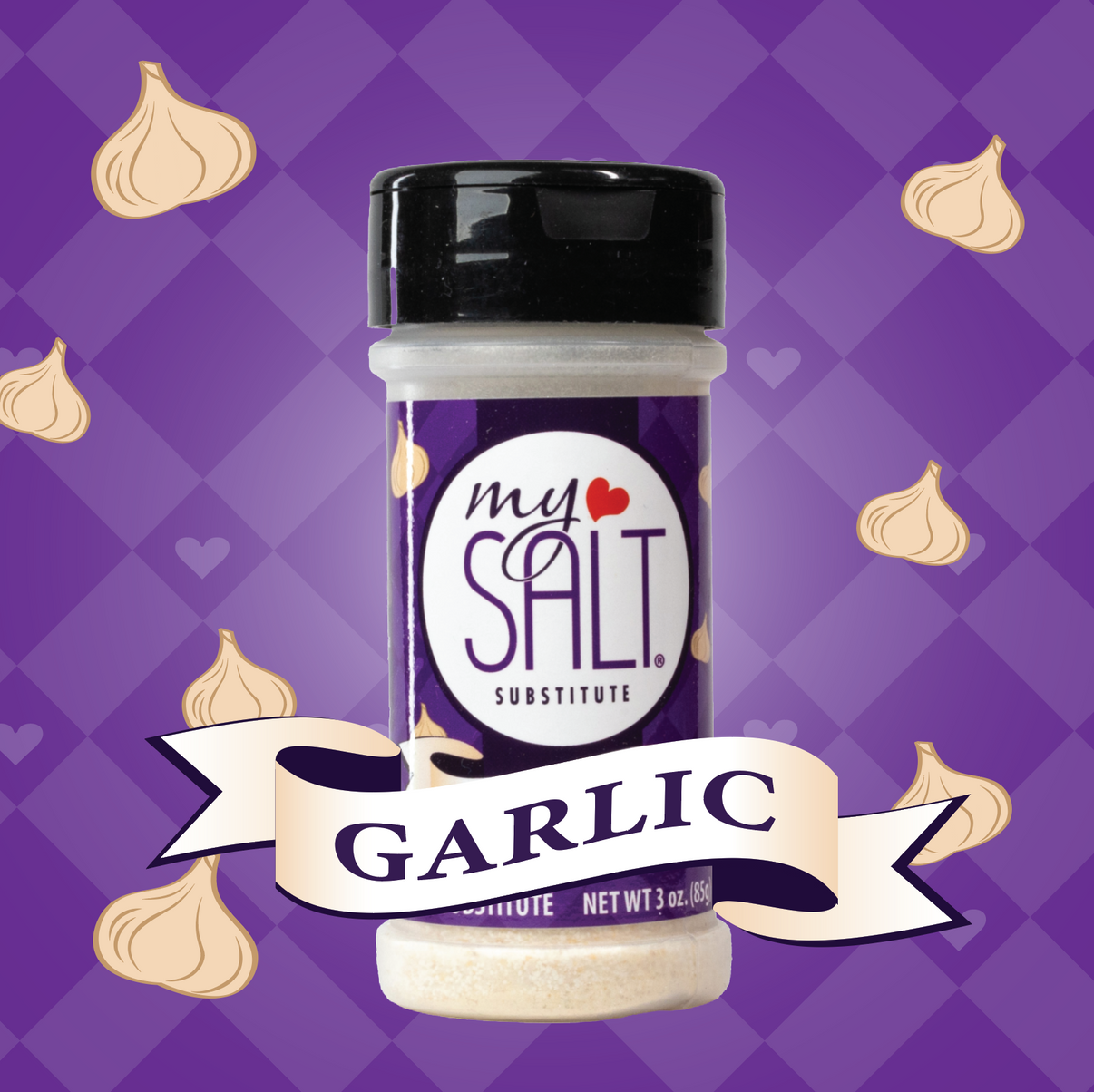 MySALT Garlic - Sodium-Free Garlic Salt Substitute – My Salt Substitute