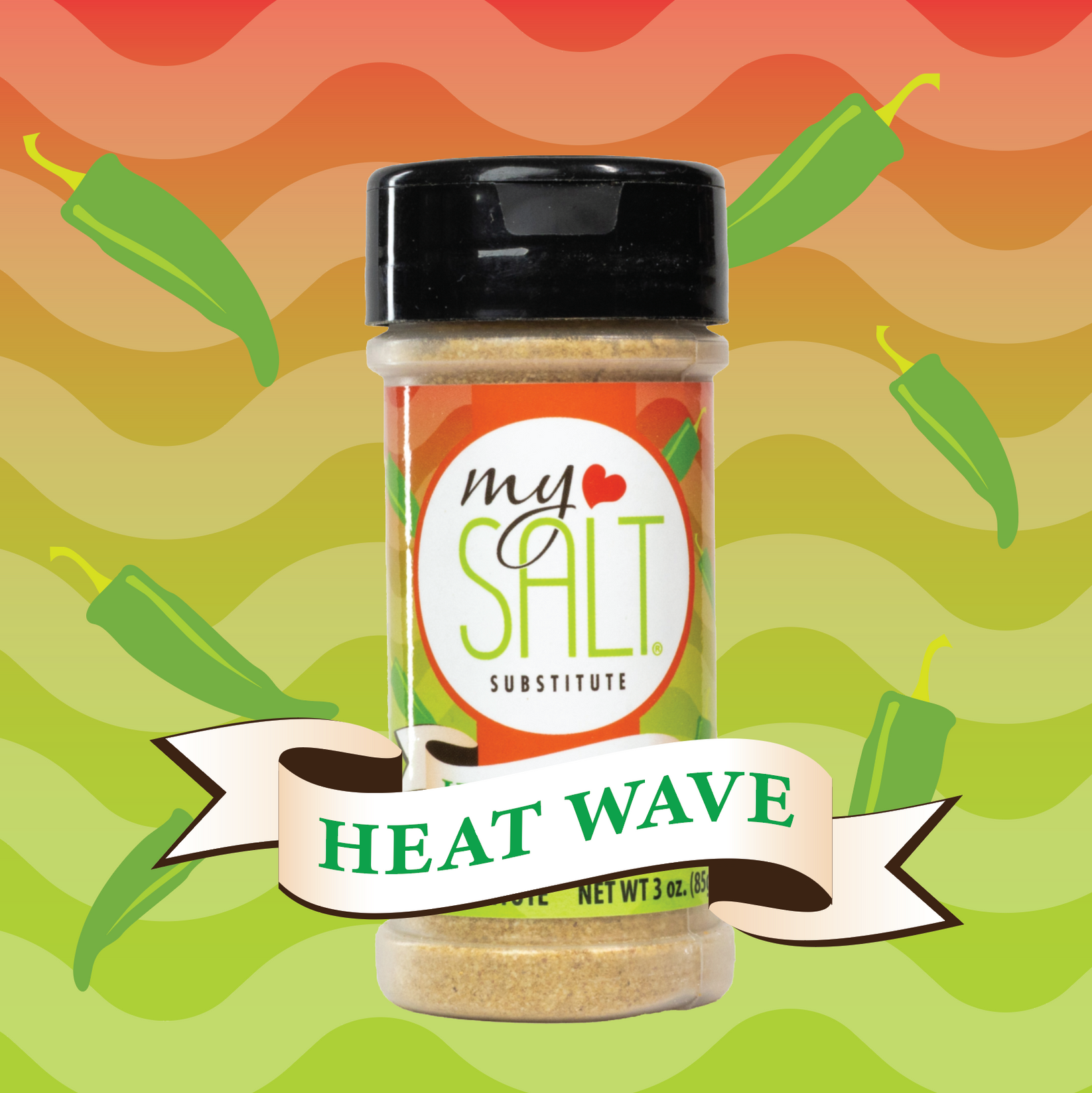MySALT Heat Wave - Sodium-Free Spicy Salt Substitute – My Salt Substitute