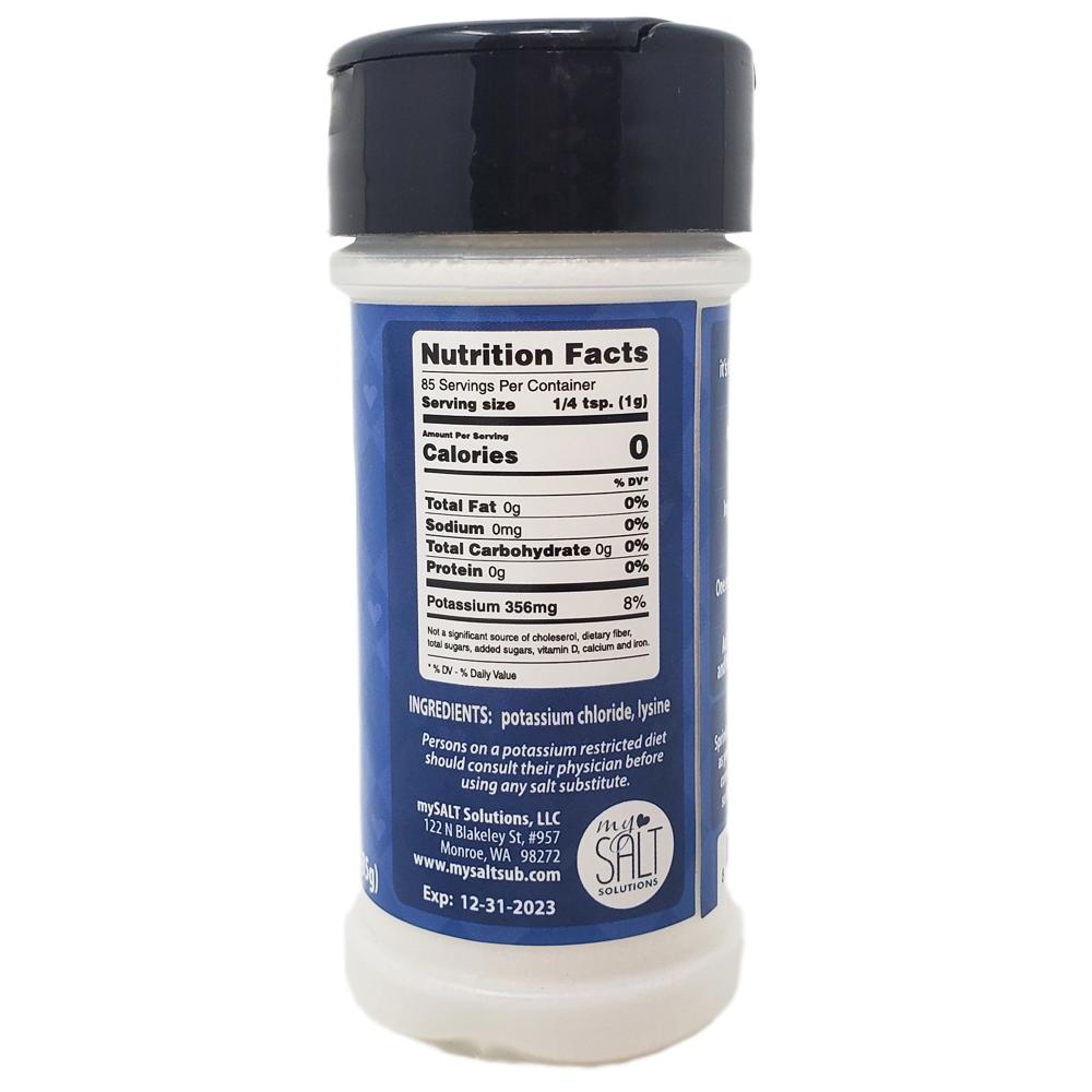 MySALT Original - Sodium-Free Salt Substitute That Tastes Like Salt ...